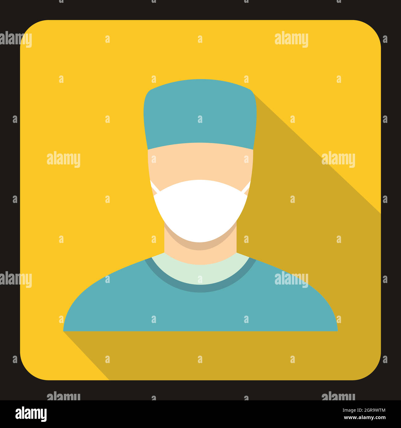 Surgeon icon, flat style Stock Vector Image & Art - Alamy
