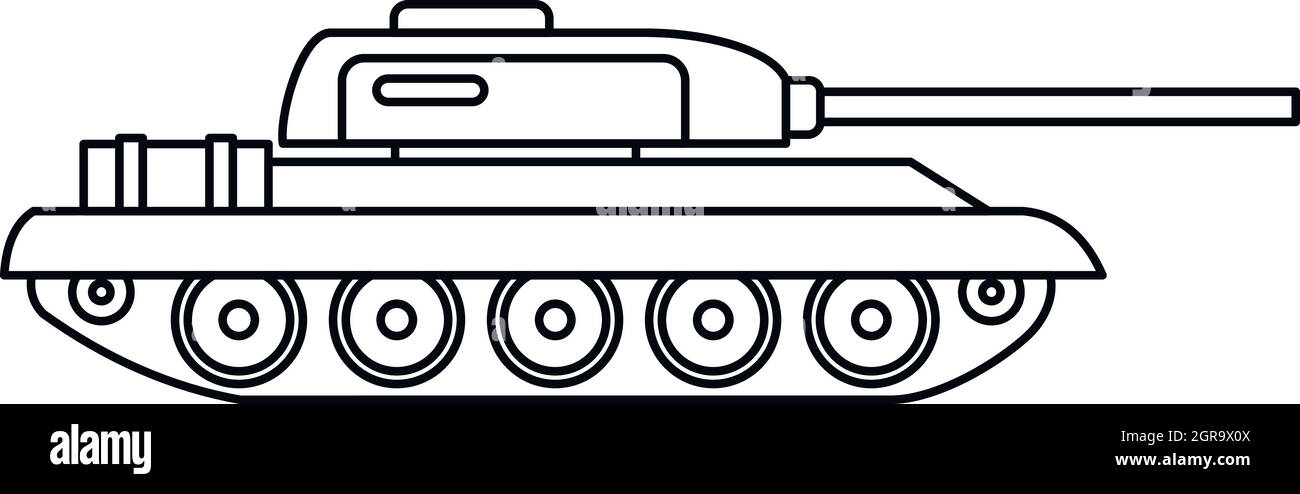 Tank icon, outline style Stock Vector Image & Art - Alamy