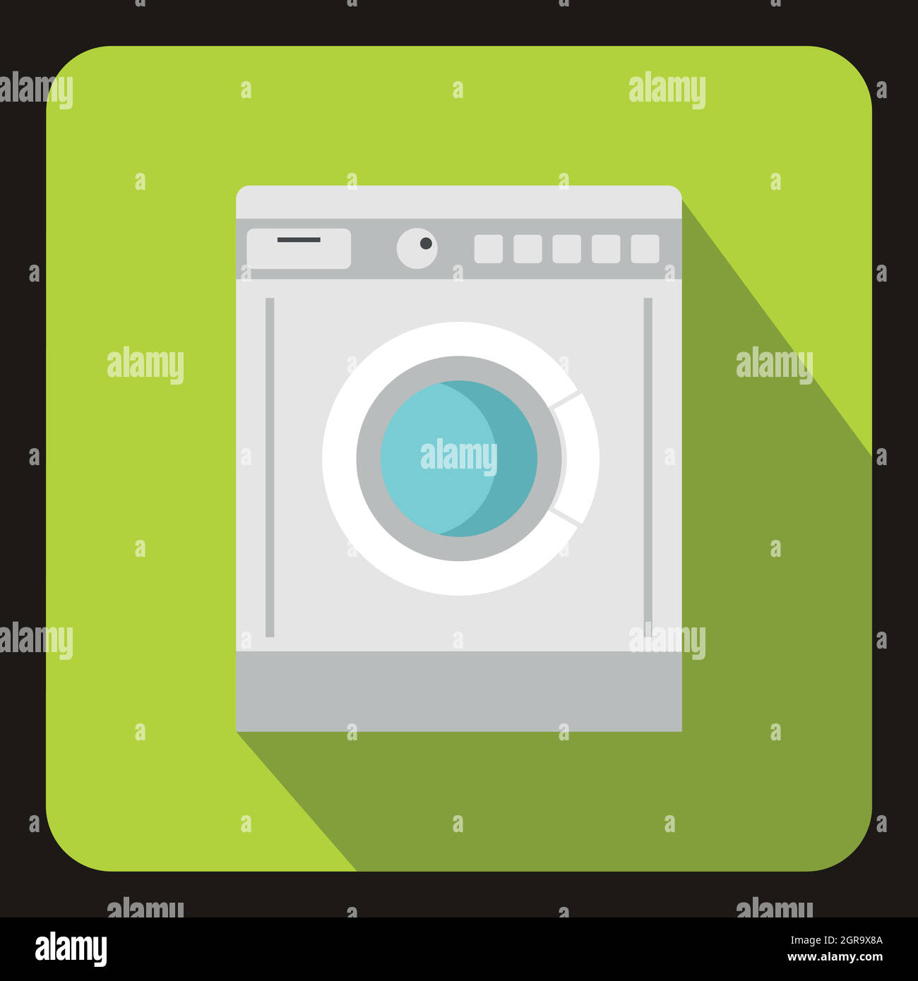 Washing machine icon, flat style Stock Vector Image & Art - Alamy