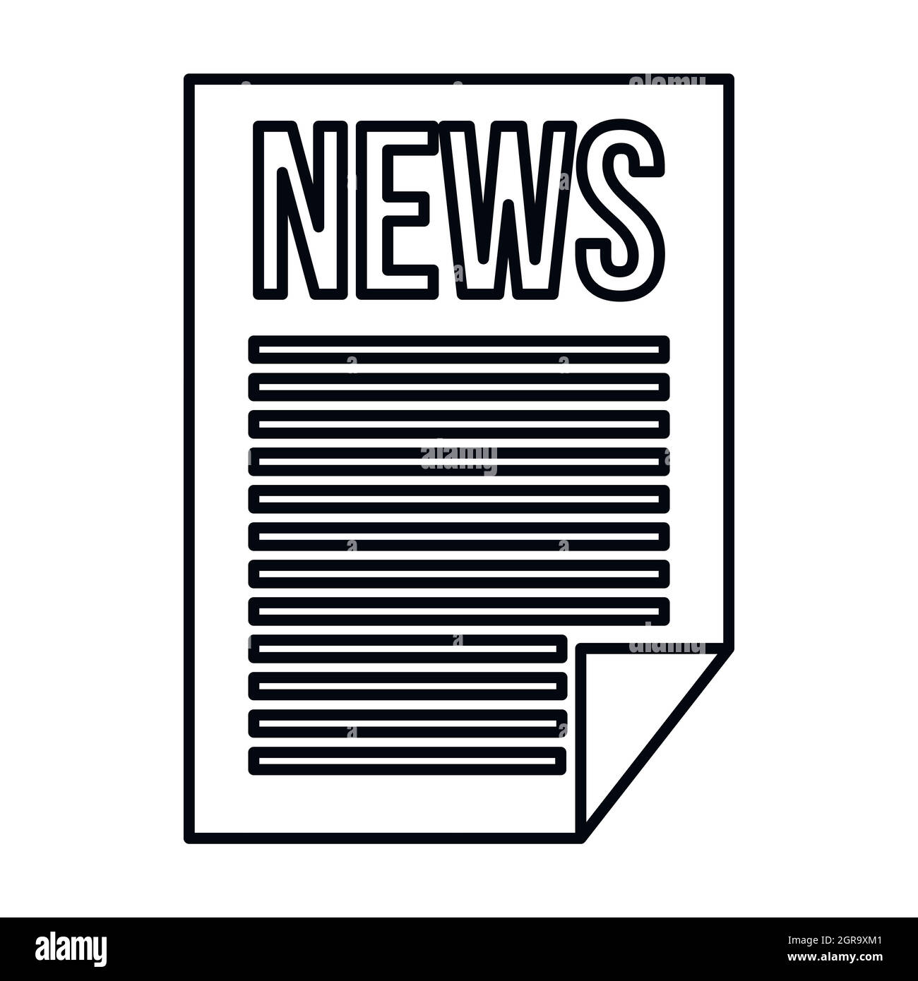 Security concept newspaper headline Cut Out Stock Images & Pictures - Alamy