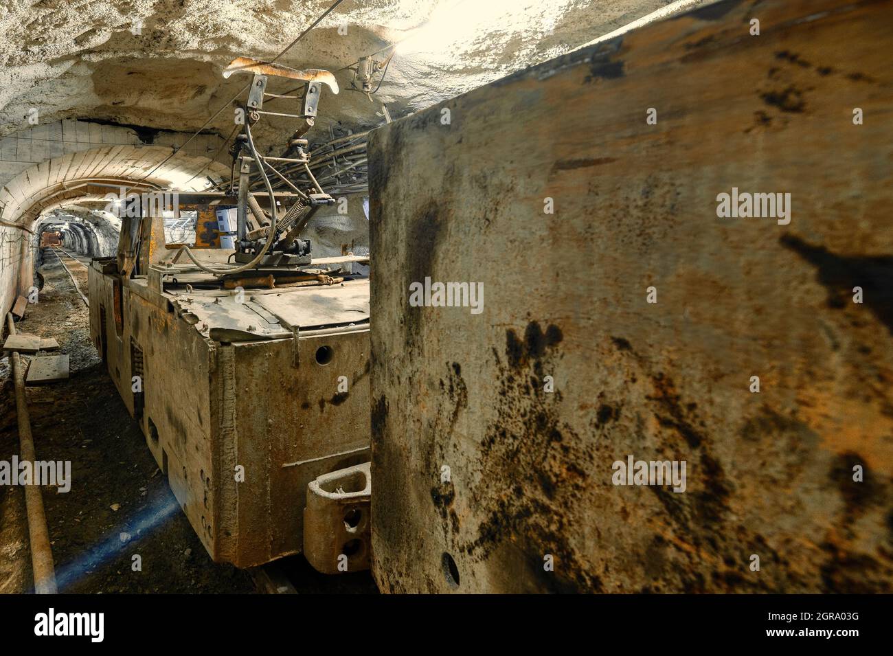 Electric mine locomotive hi-res stock photography and images - Alamy