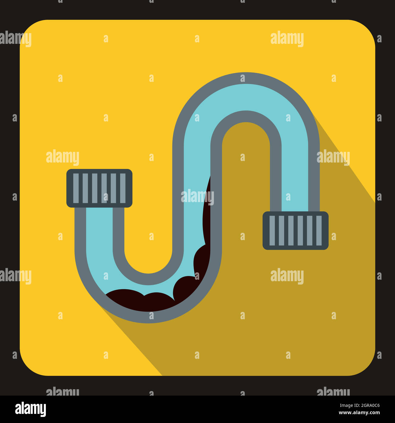 Water plant icon flat Stock Vector Images - Alamy
