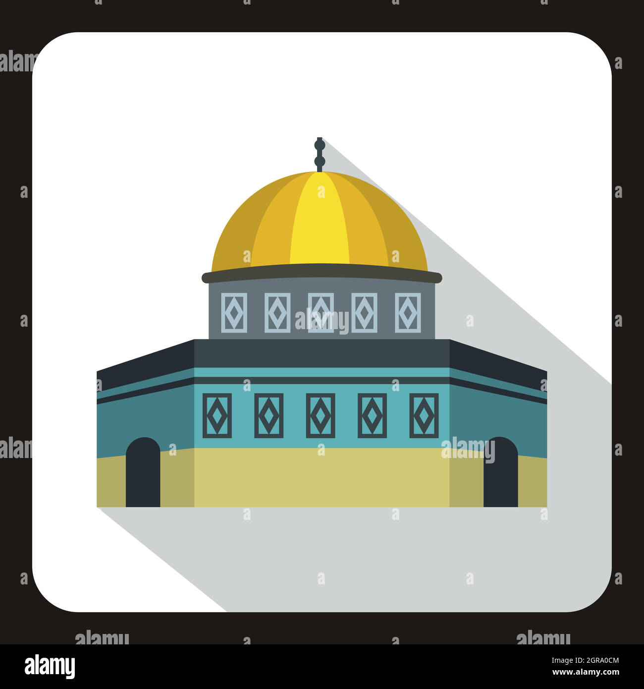 Ancient jerusalem dome rock Stock Vector Images - Alamy