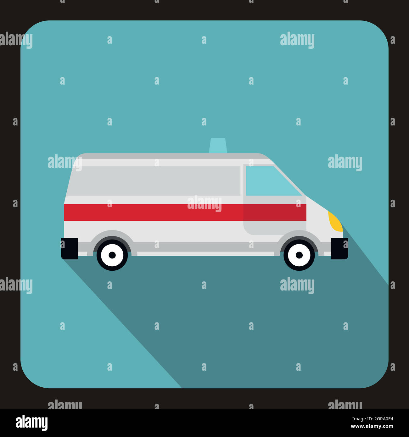 Ambulance icon, flat style Stock Vector Image & Art - Alamy