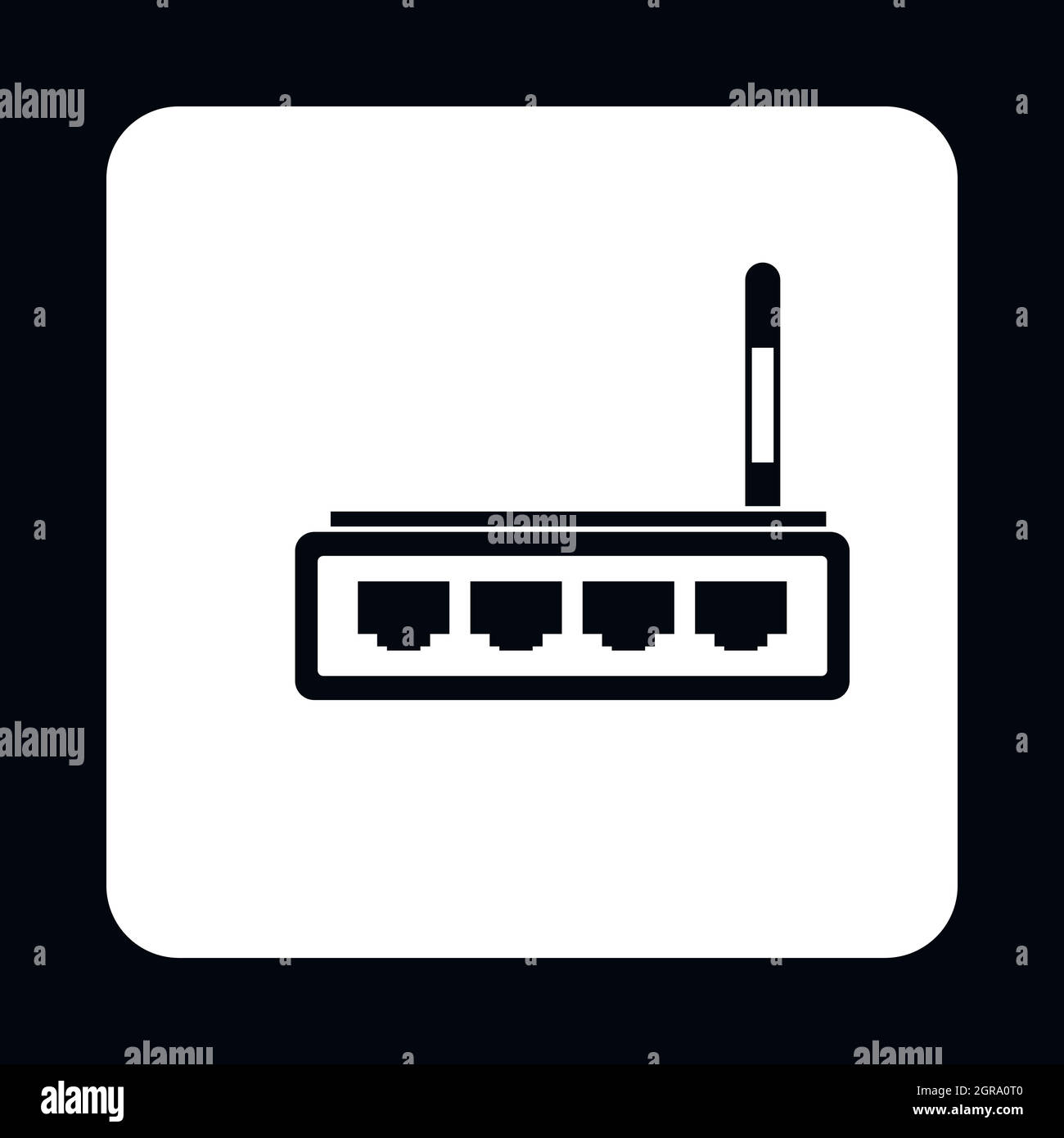 Modem icon, simple style Stock Vector Image & Art - Alamy