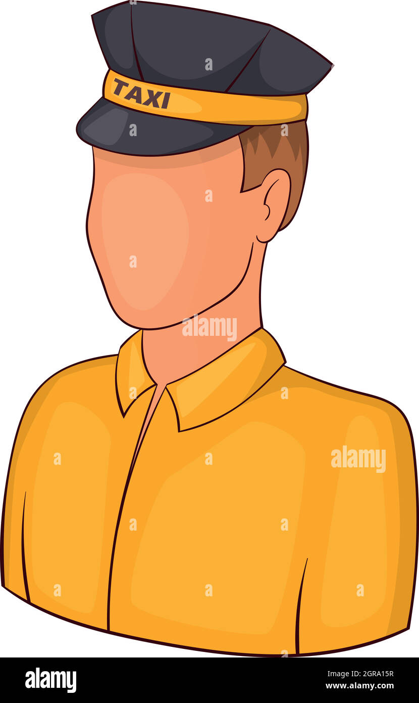 Cartoon taxi driver isolated illustration hi-res stock photography and ...