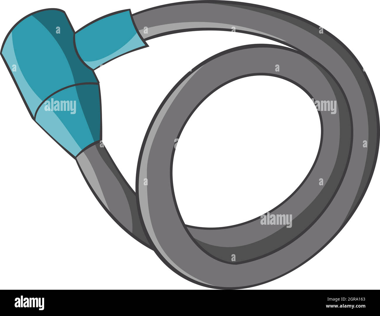 Bicycle lock icon, cartoon style Stock Vector Image & Art - Alamy