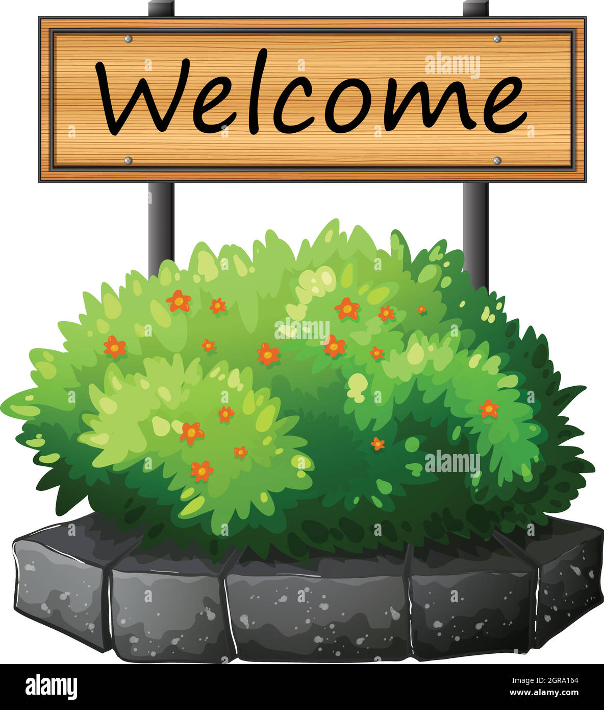 A signage above the plant Stock Vector Image & Art - Alamy