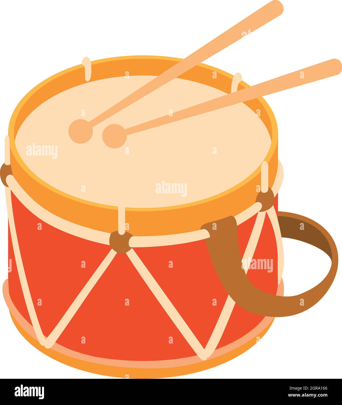 Toy drum icon, cartoon style Stock Vector Image & Art - Alamy