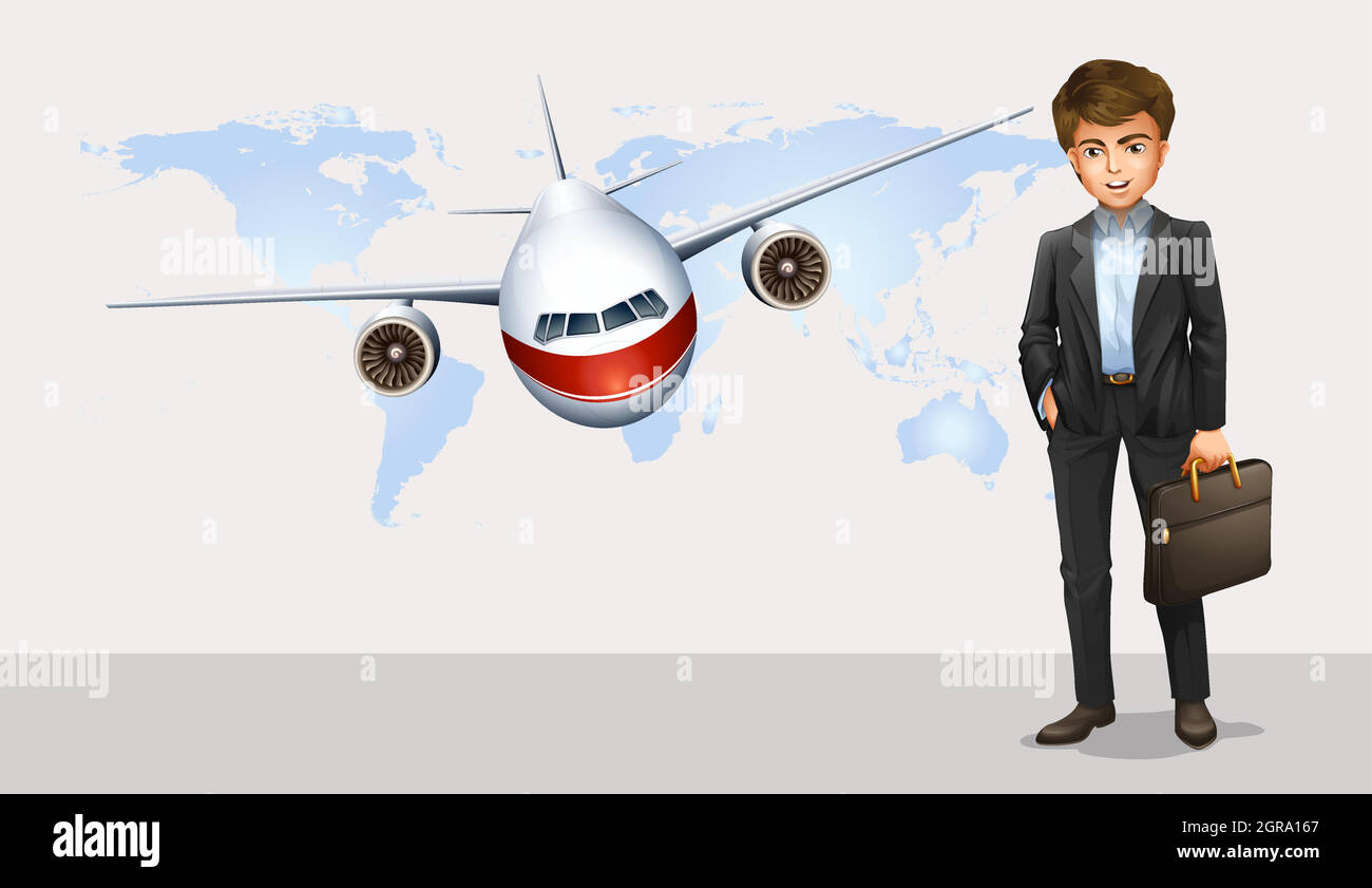 Man with wings in flight Stock Vector Images - Alamy