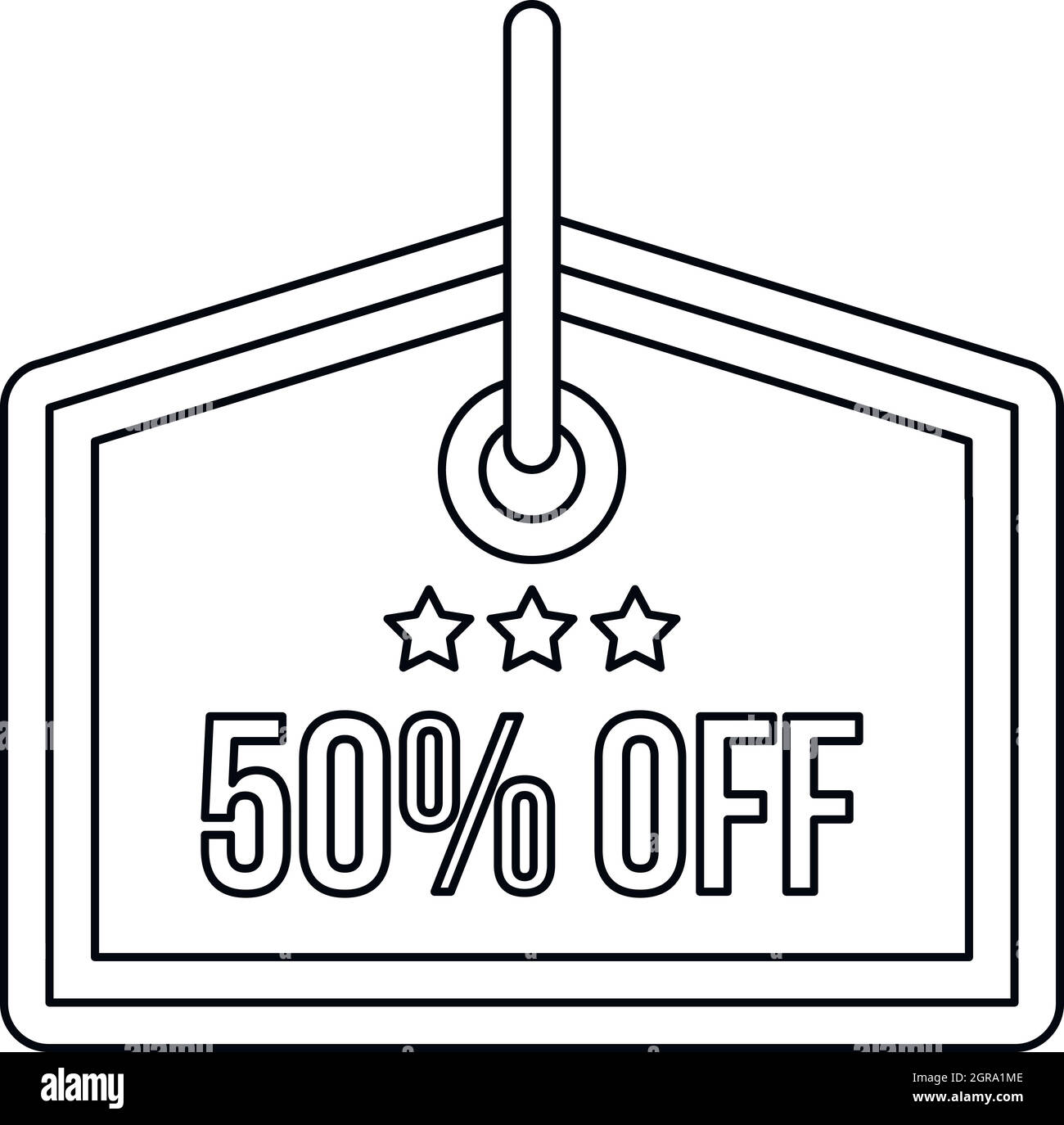Price tag 50 percent off Stock Vector Images - Alamy