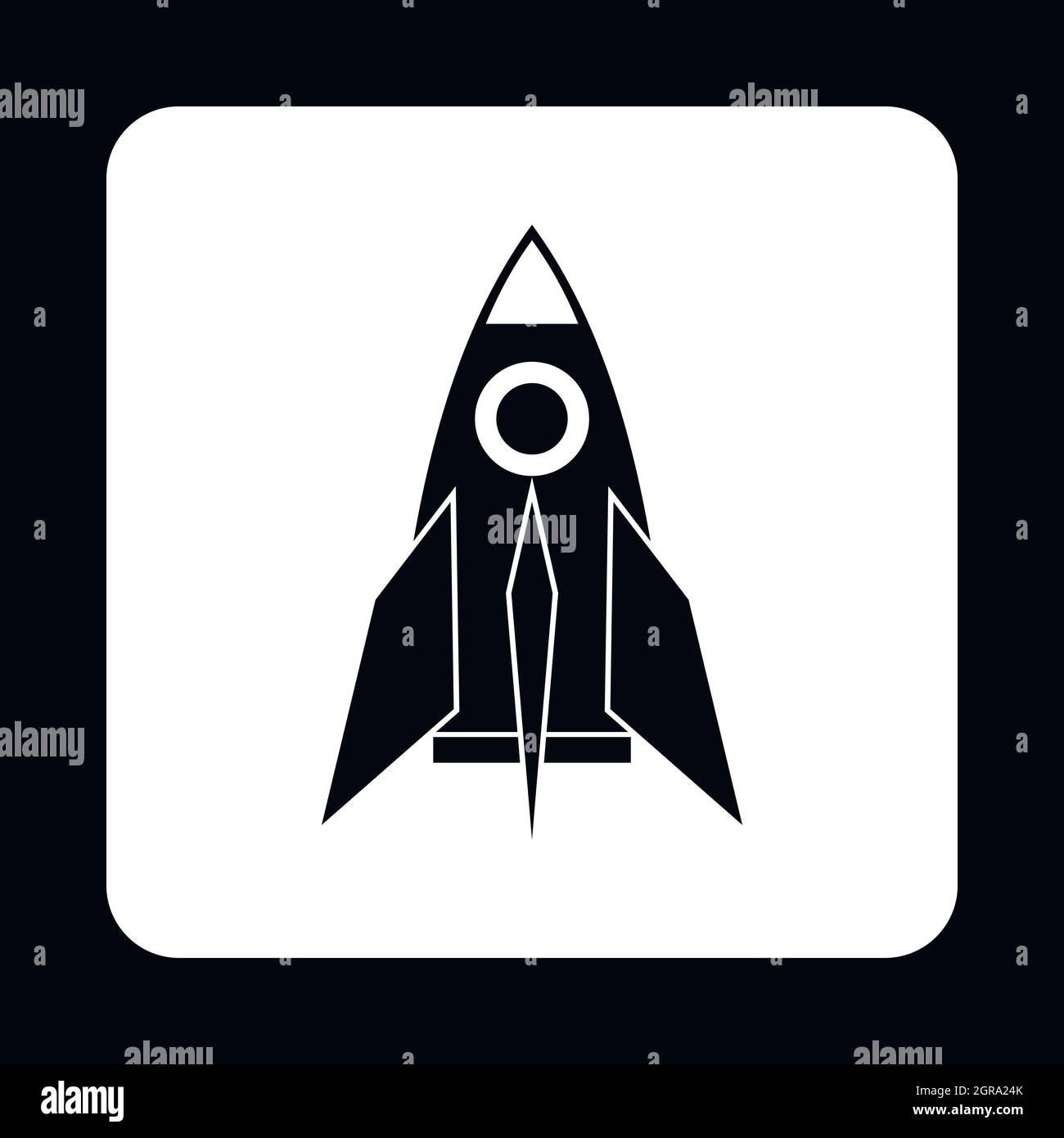 Rocket icon, simple style Stock Vector Image & Art - Alamy