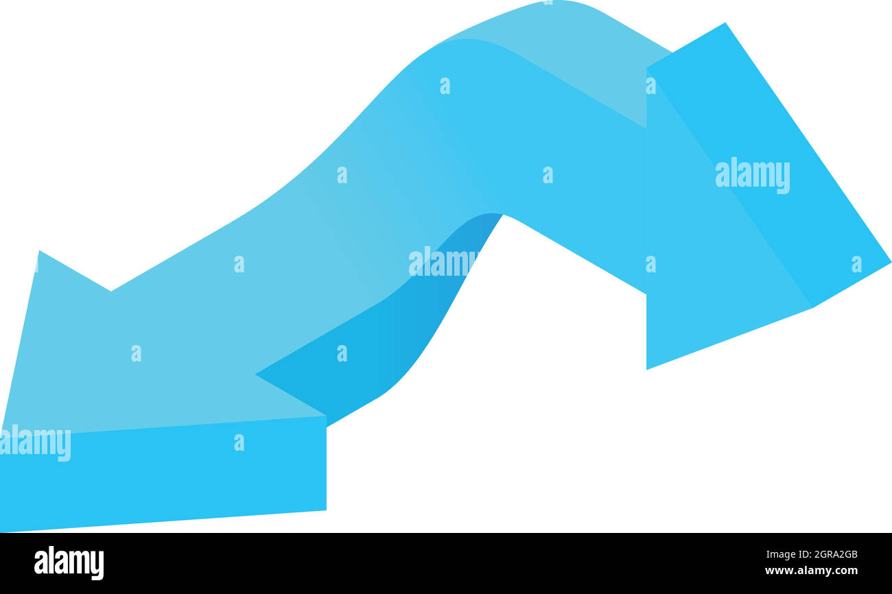 Two arrows icon, cartoon style Stock Vector Image & Art - Alamy