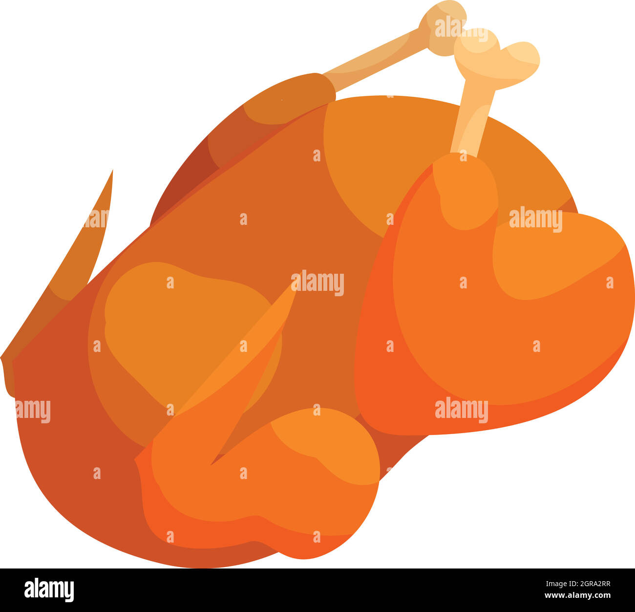 Fried chicken icon, cartoon style Stock Vector Image & Art - Alamy