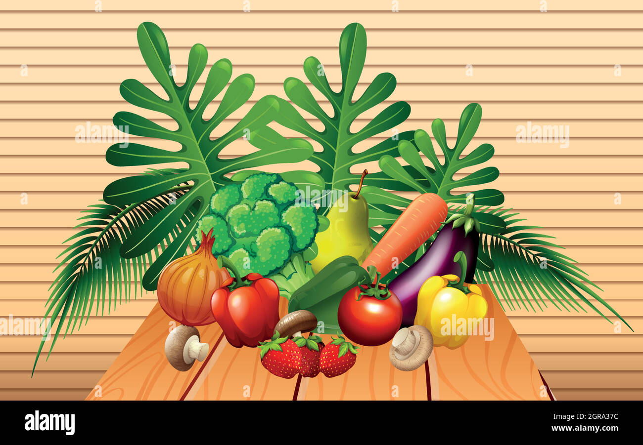 Carrot onion vegetables leaves Stock Vector Images - Alamy