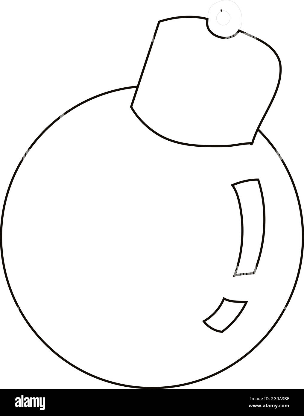 Christmas bauble line icon Stock Vector Images - Alamy