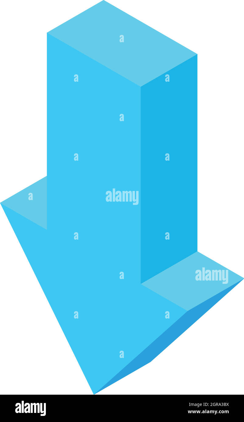 Down arrow symbol icon Cut Out Stock Images & Pictures - Alamy