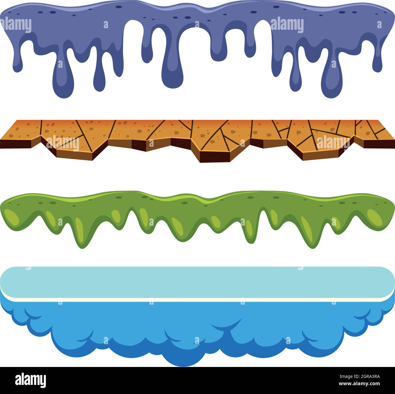 Set of cartoon ground Stock Vector Image & Art - Alamy