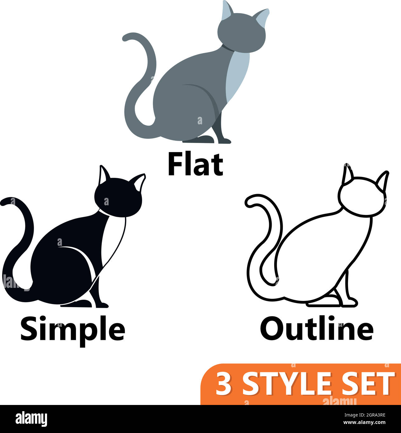 Cat icons set Stock Vector Image & Art - Alamy