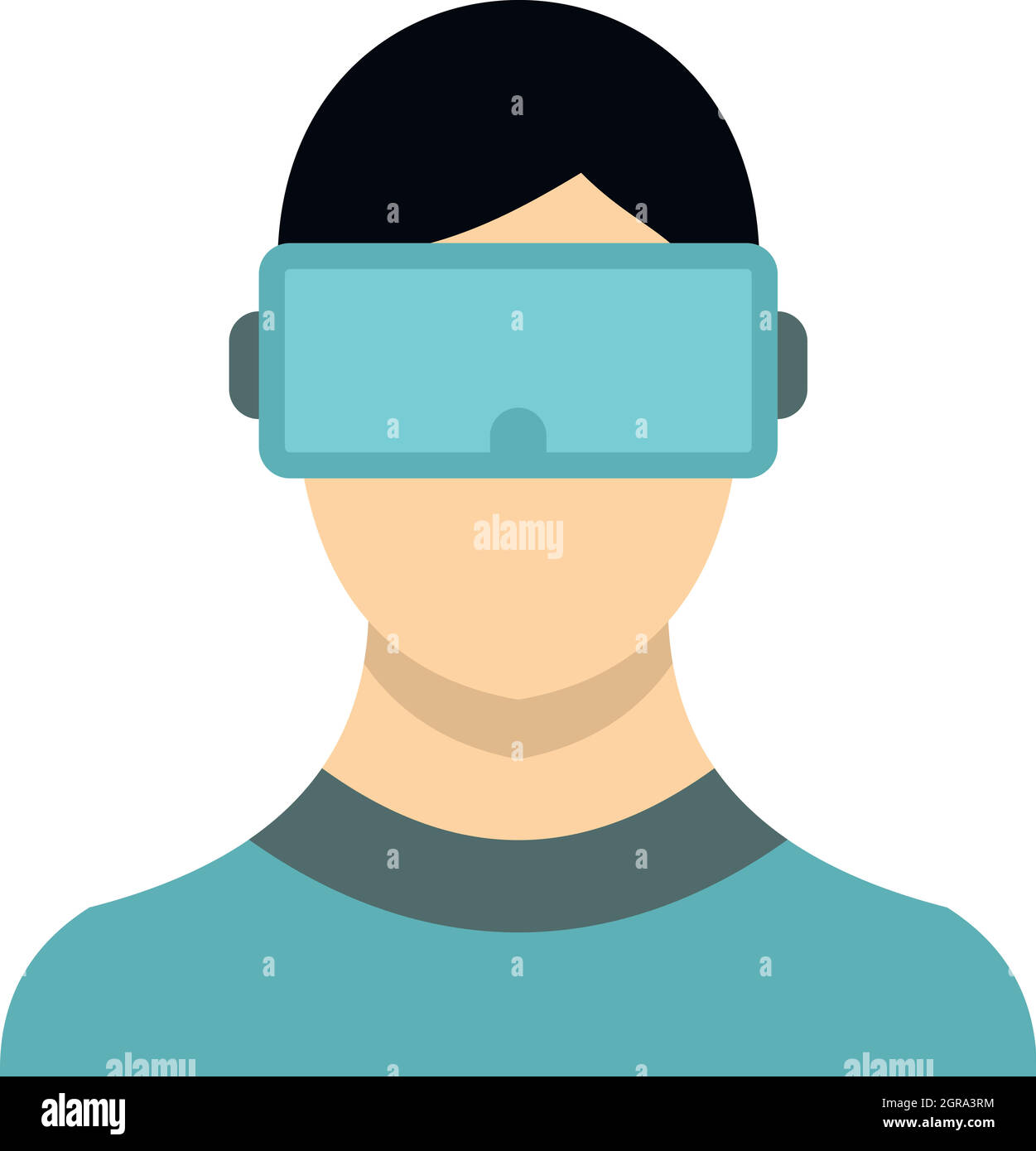 Virtual reality video glasses Stock Vector Images - Alamy