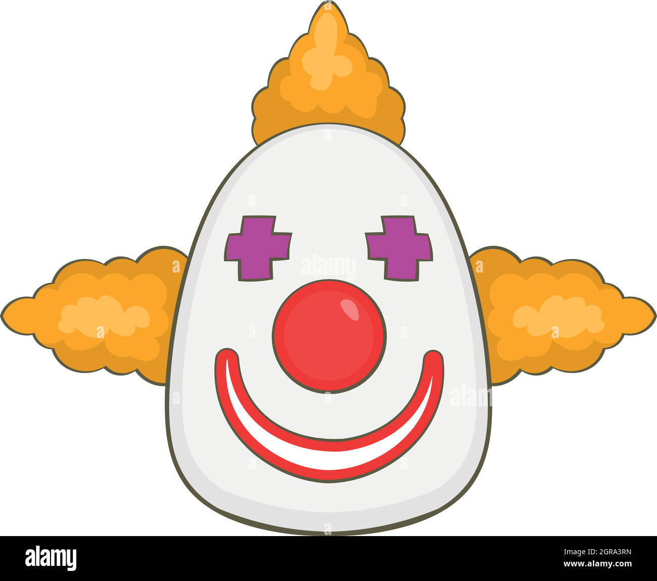 Clown icon, cartoon style Stock Vector Image & Art - Alamy