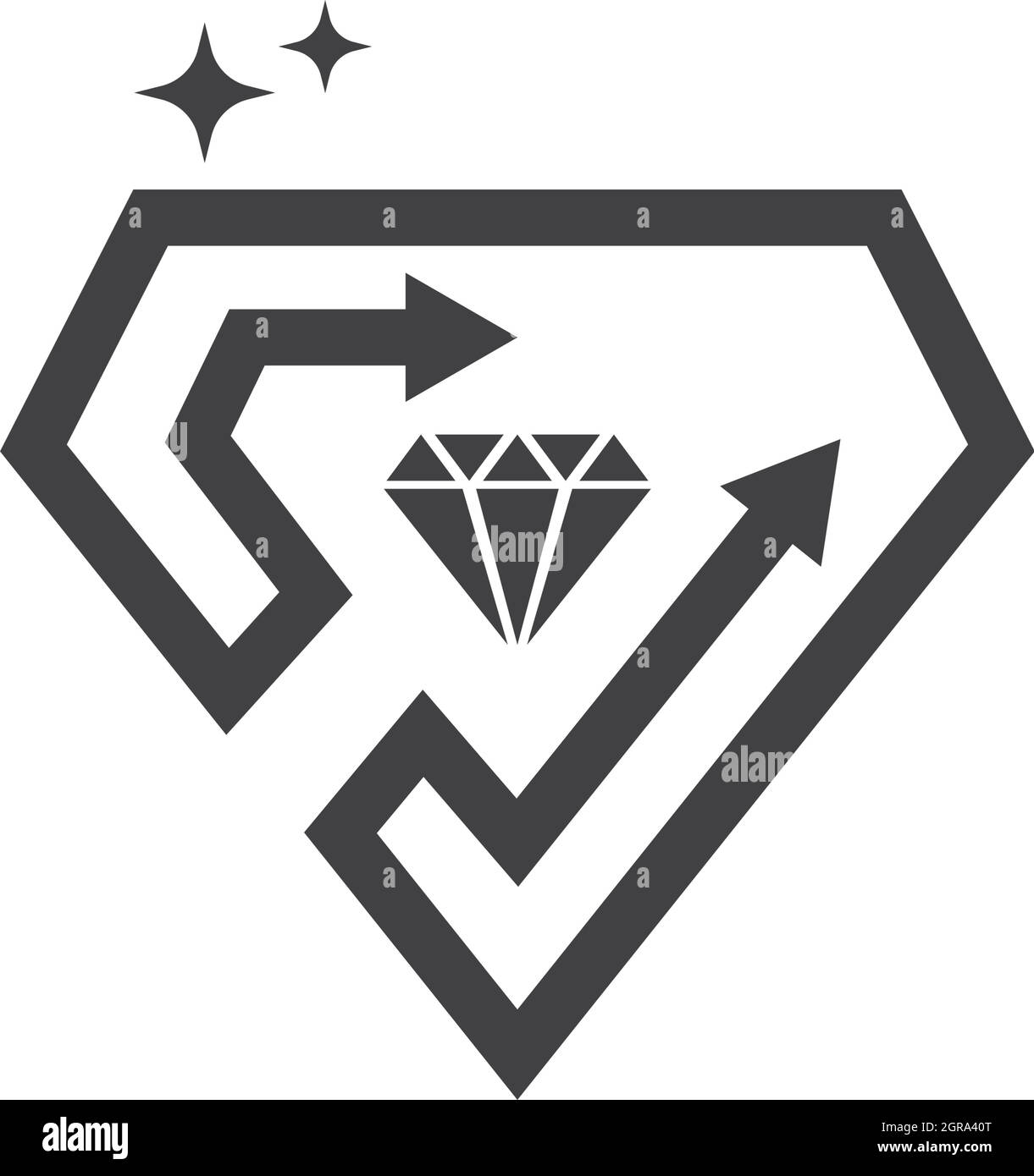 Arrow logo hi-res stock photography and images - Alamy