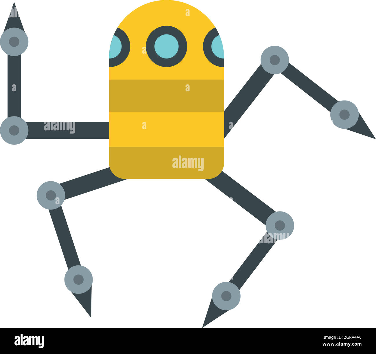 Robot spider icon, flat style Stock Vector Image & Art - Alamy