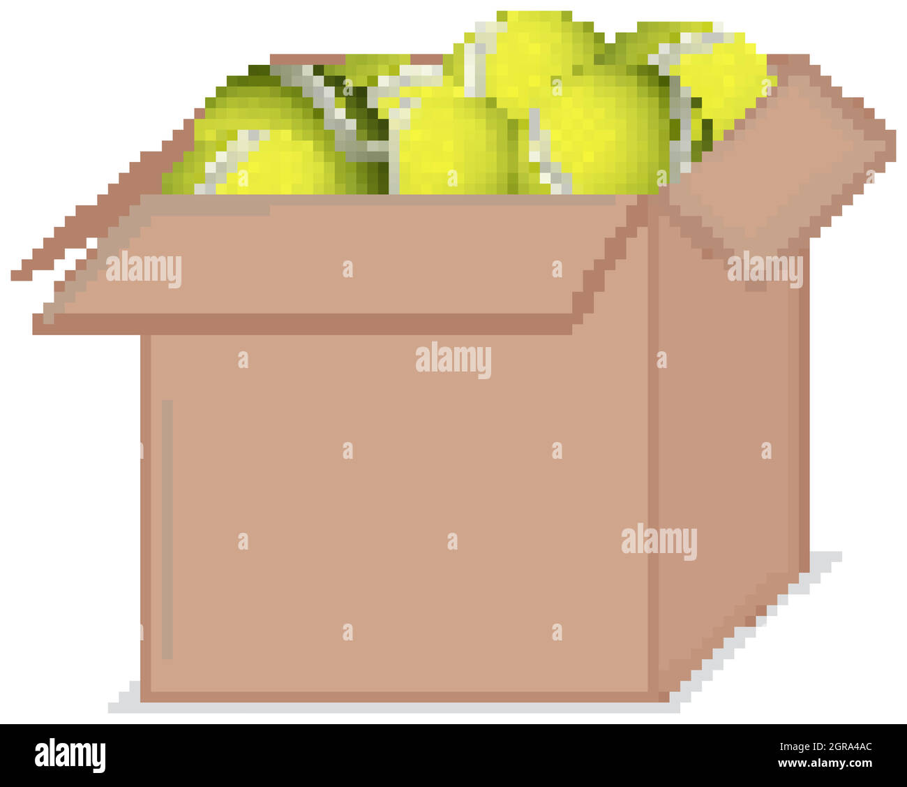 Box full of tennis balls on white background Stock Vector Image & Art ...