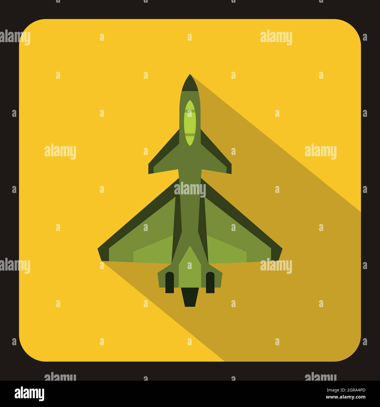 Military fighter jet icon, flat style Stock Vector Image & Art - Alamy
