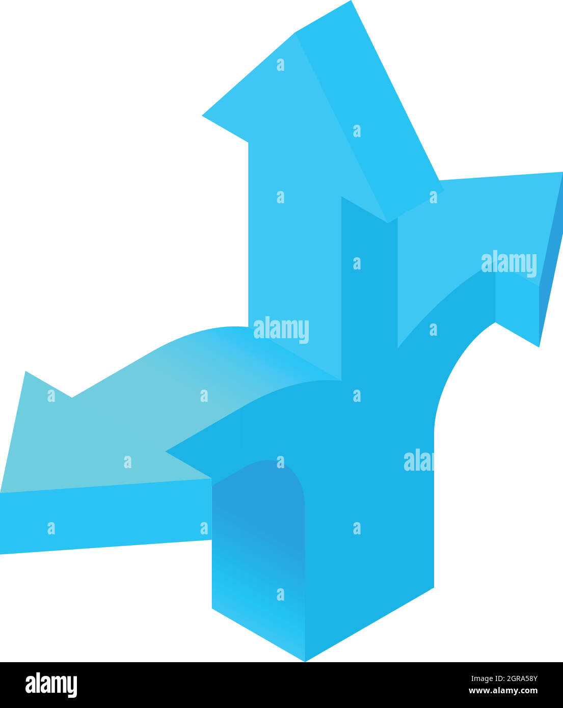 Three arrows in different directions icon Stock Vector Image & Art - Alamy