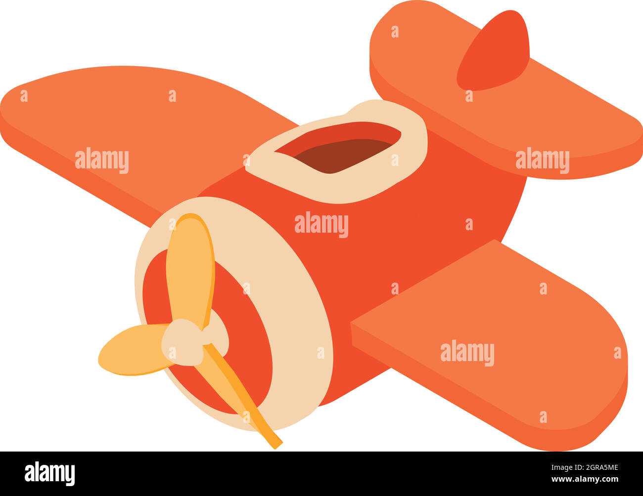 Toy airplane icon, cartoon style Stock Vector Image & Art - Alamy