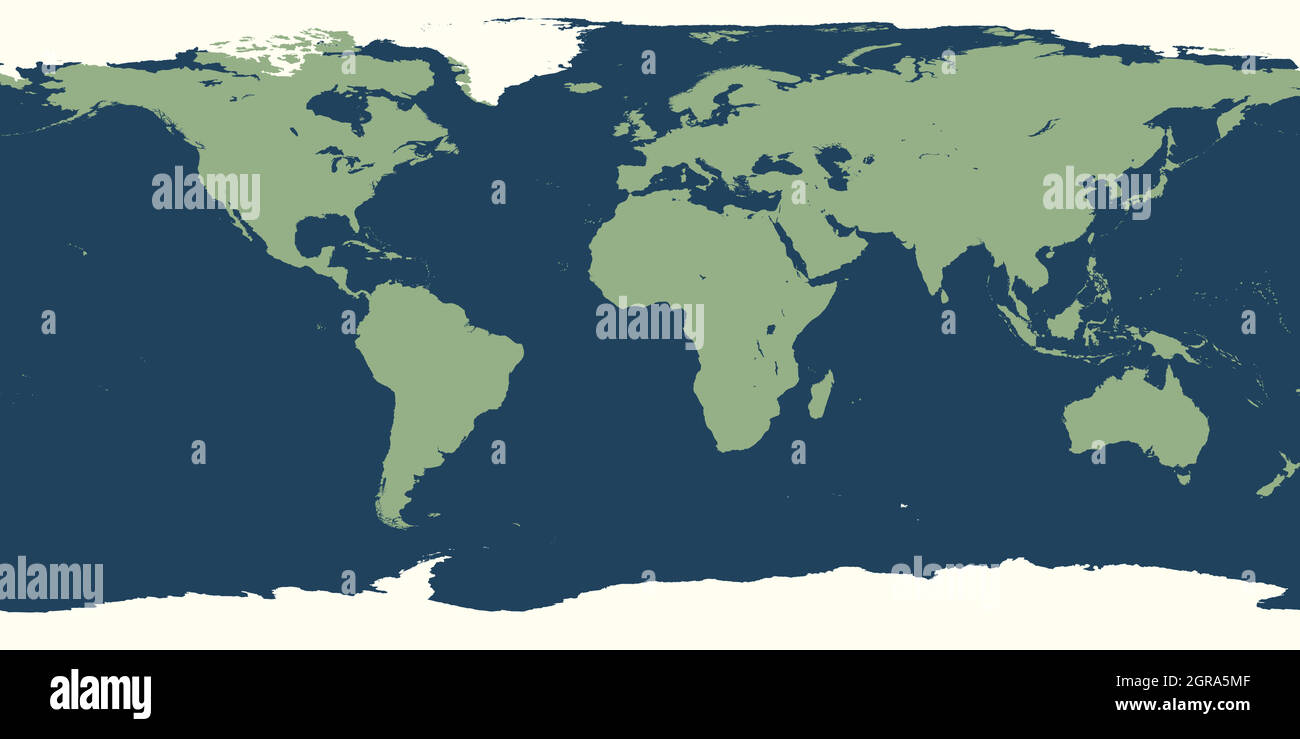 Mercator projection world map Stock Vector Images - Alamy