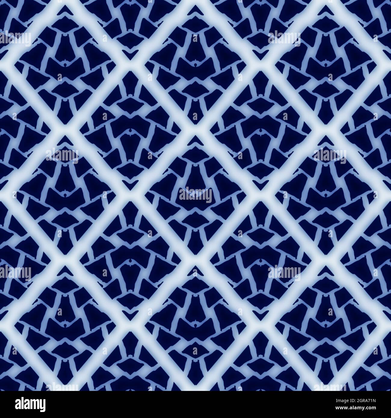 Seamless blue and white ceramic tile ornate damask pattern for surface ...
