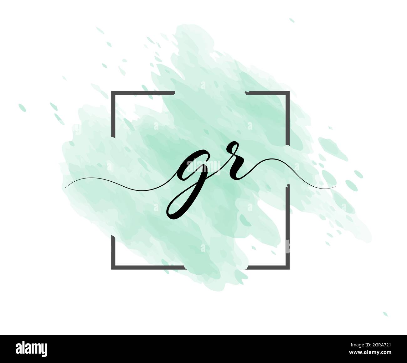 R hand written logo hi-res stock photography and images - Alamy