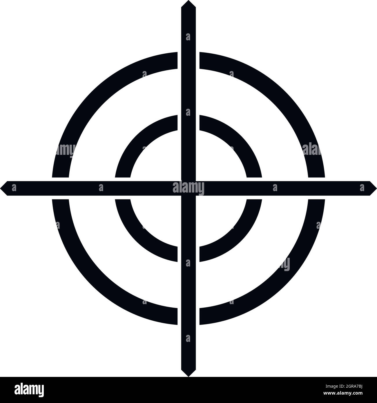Target aim vector icon Stock Vector Images - Alamy
