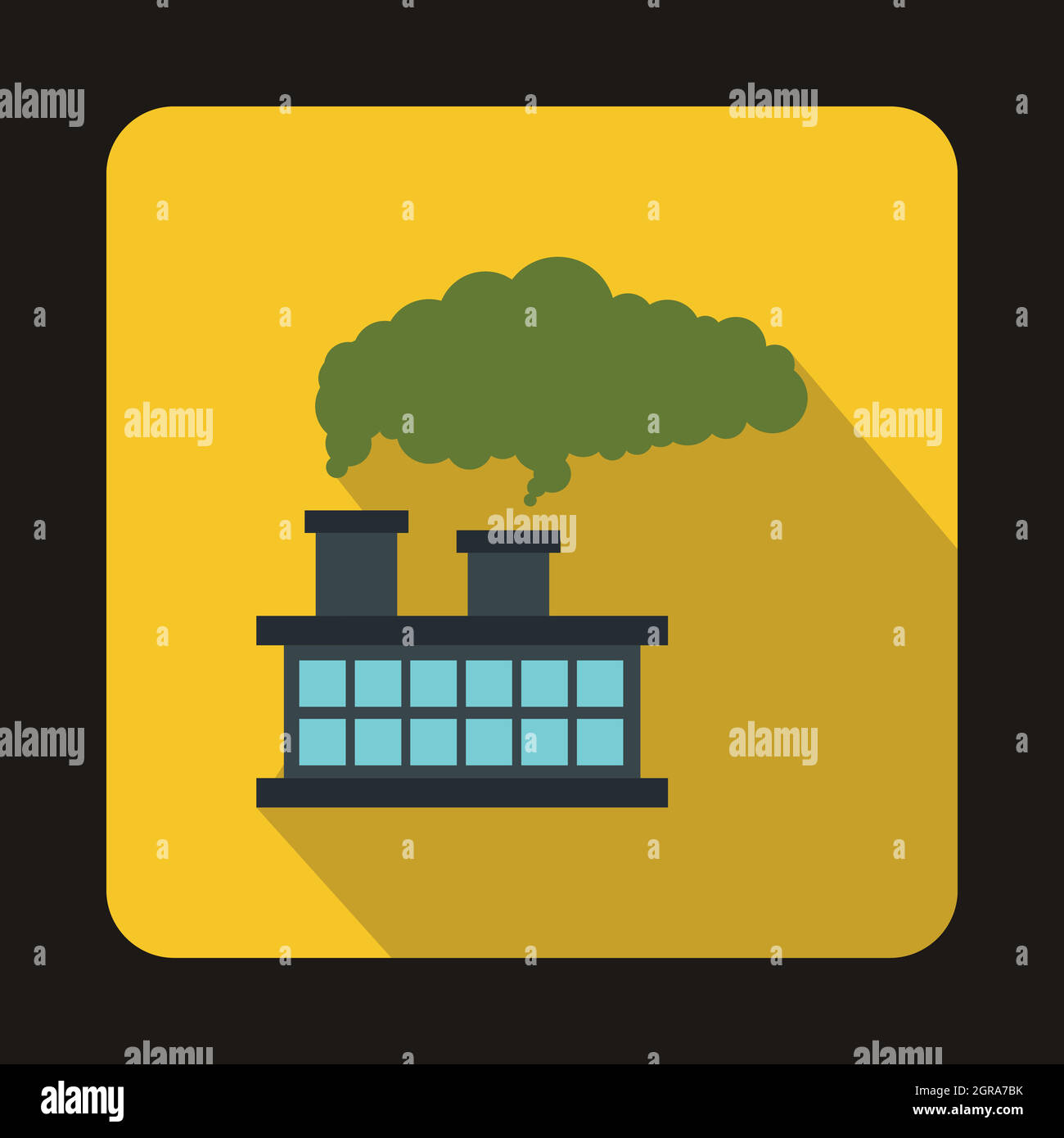 Smoke, pollution factory pipes Stock Vector Images - Alamy