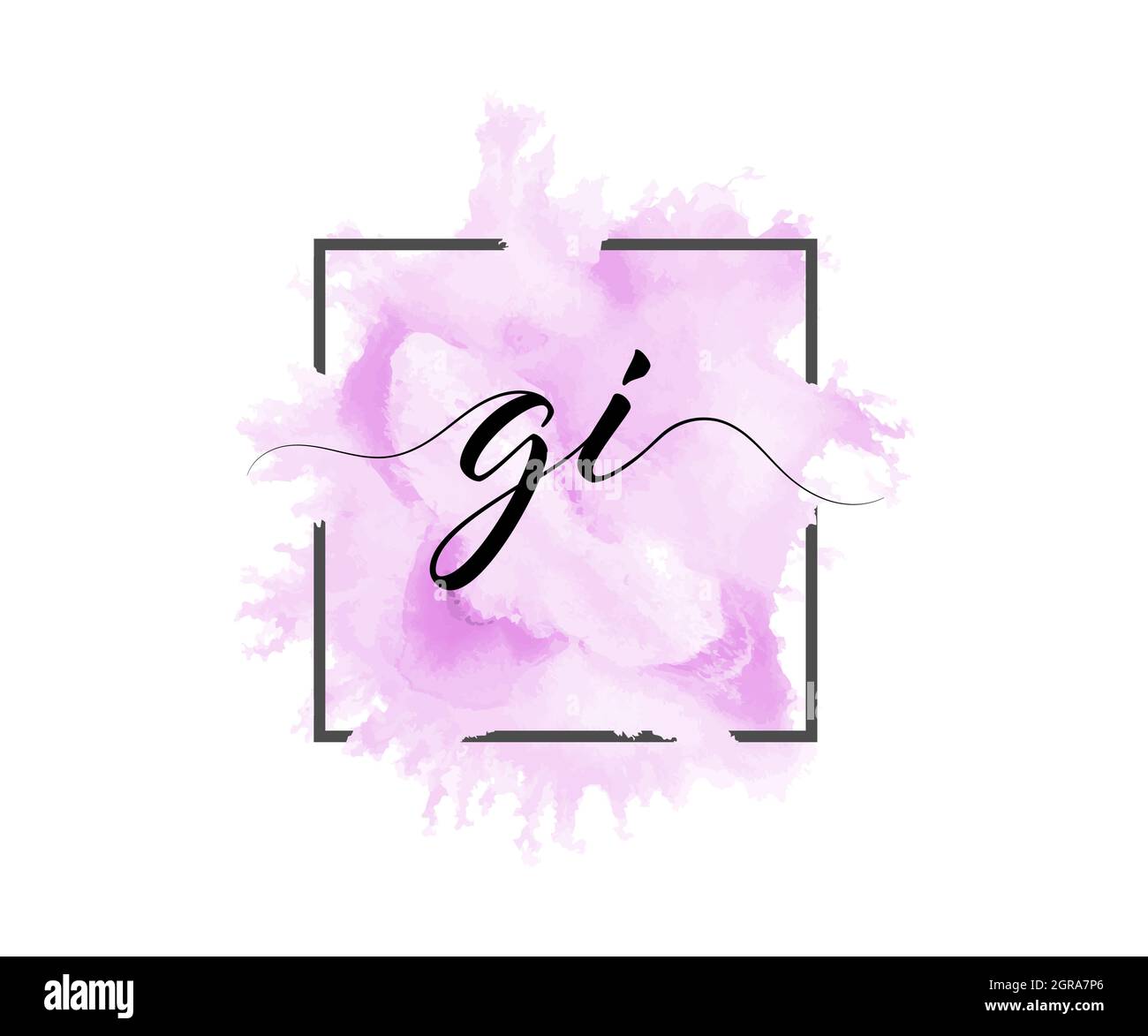 Letter g hand written logo hi-res stock photography and images - Alamy