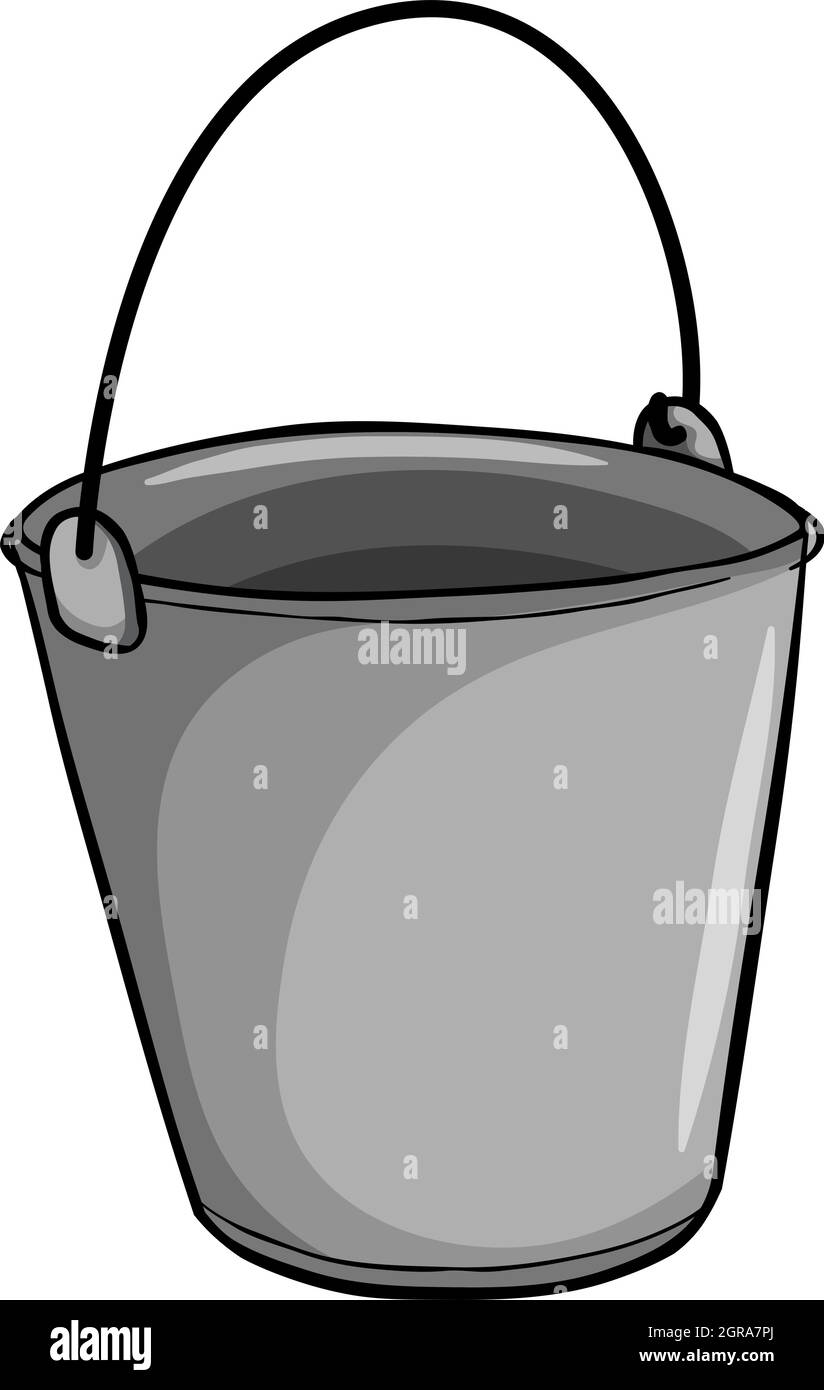 Small grey bucket Stock Vector Image & Art - Alamy