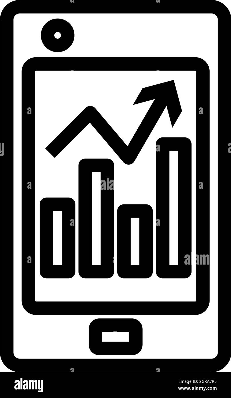 Diagram trend success increase Black and White Stock Photos & Images ...