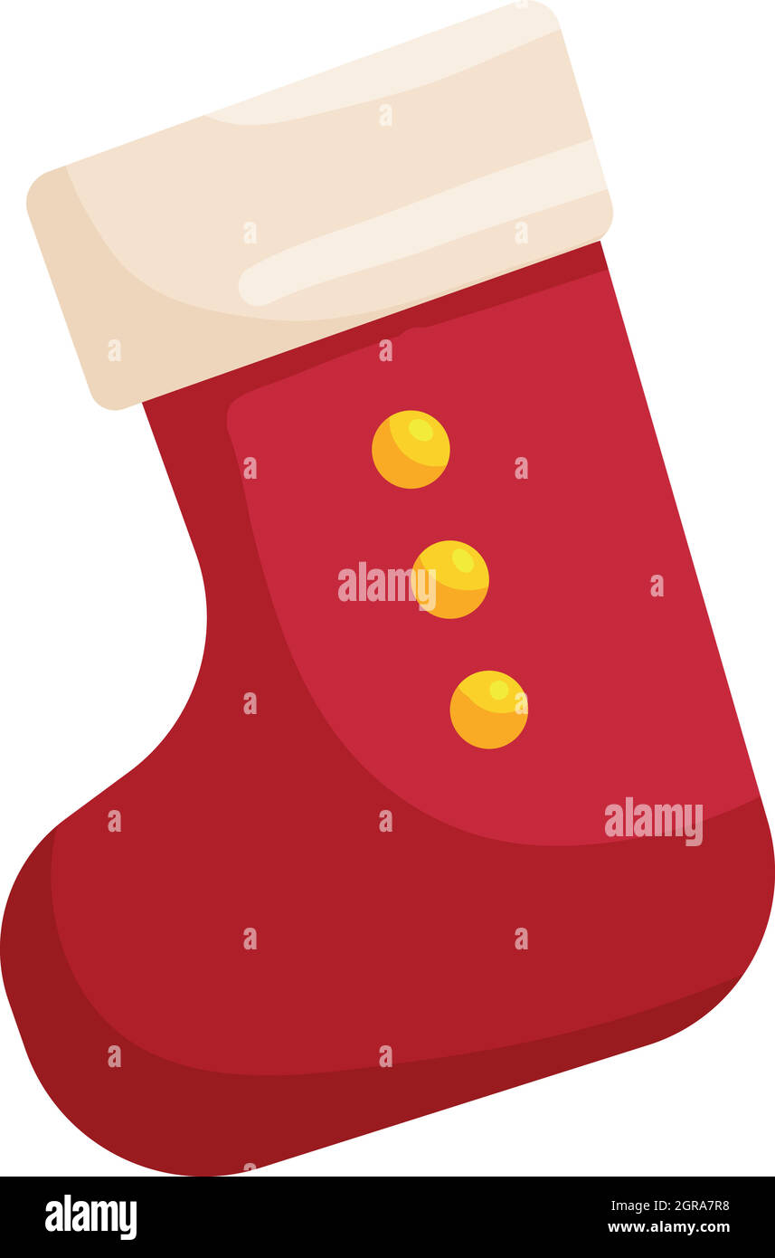 Red and white christmas stocking Stock Vector Images - Alamy