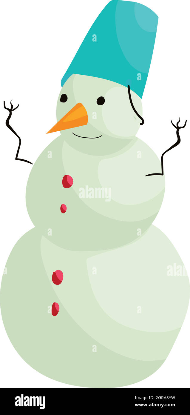 Snowman icon, cartoon style Stock Vector Image & Art - Alamy