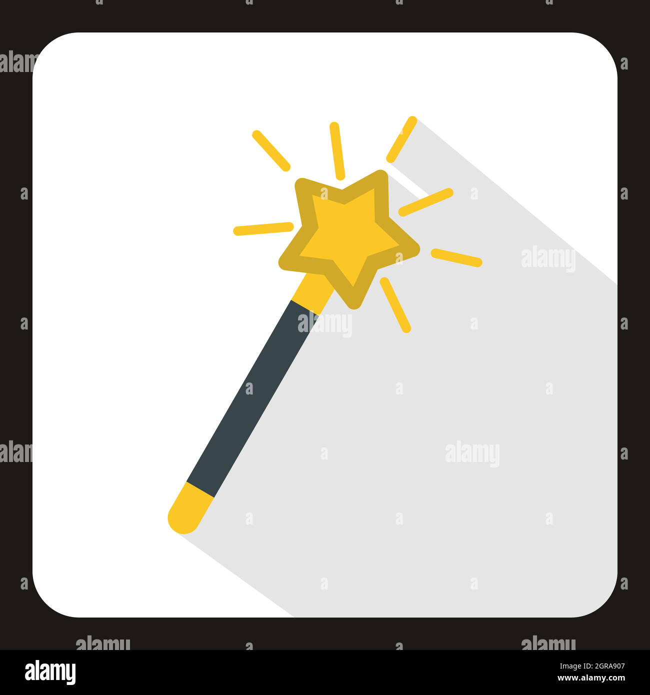 Magic wand icon, flat style Stock Vector Image & Art - Alamy