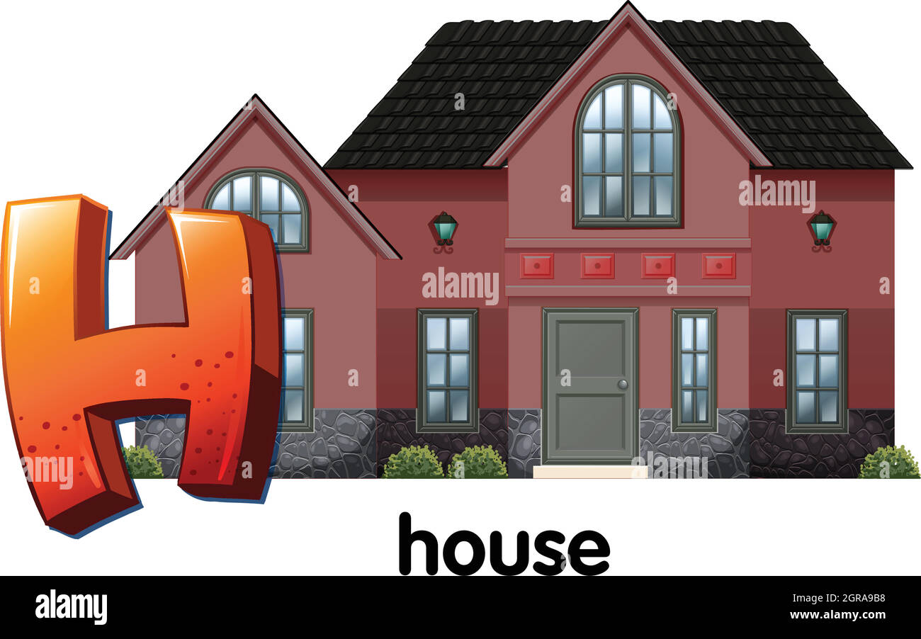 A letter H for house Stock Vector Image & Art - Alamy
