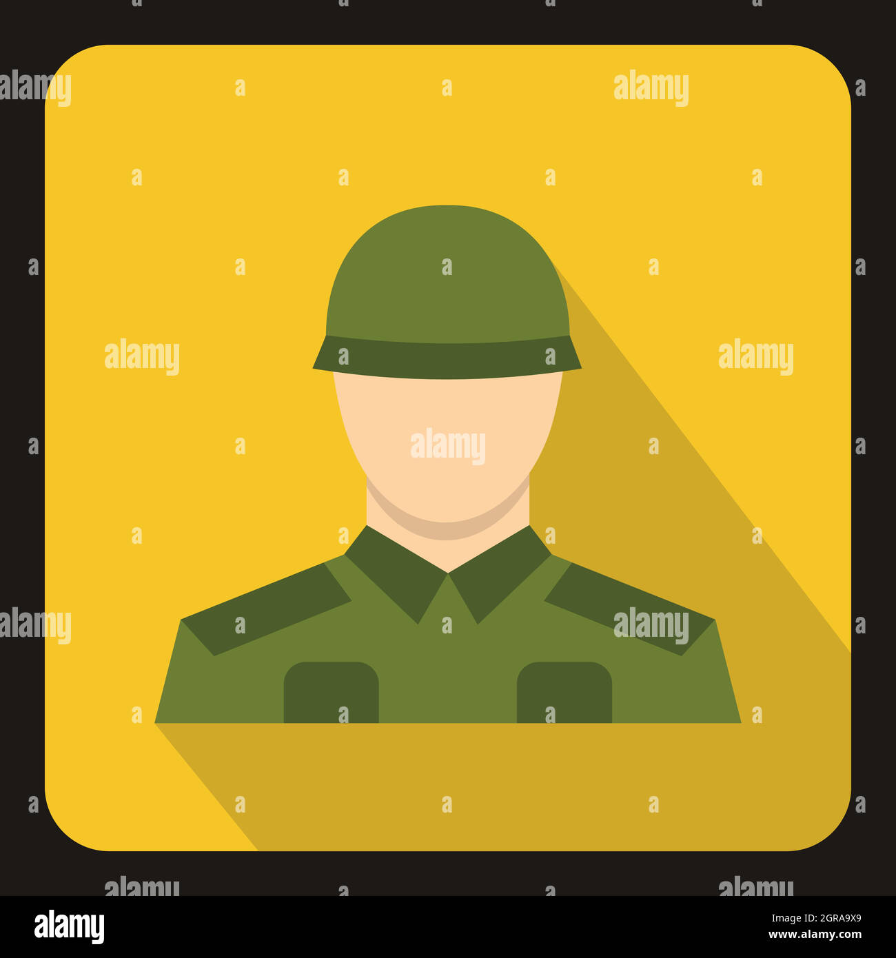 Soldier shadow military Stock Vector Images - Alamy