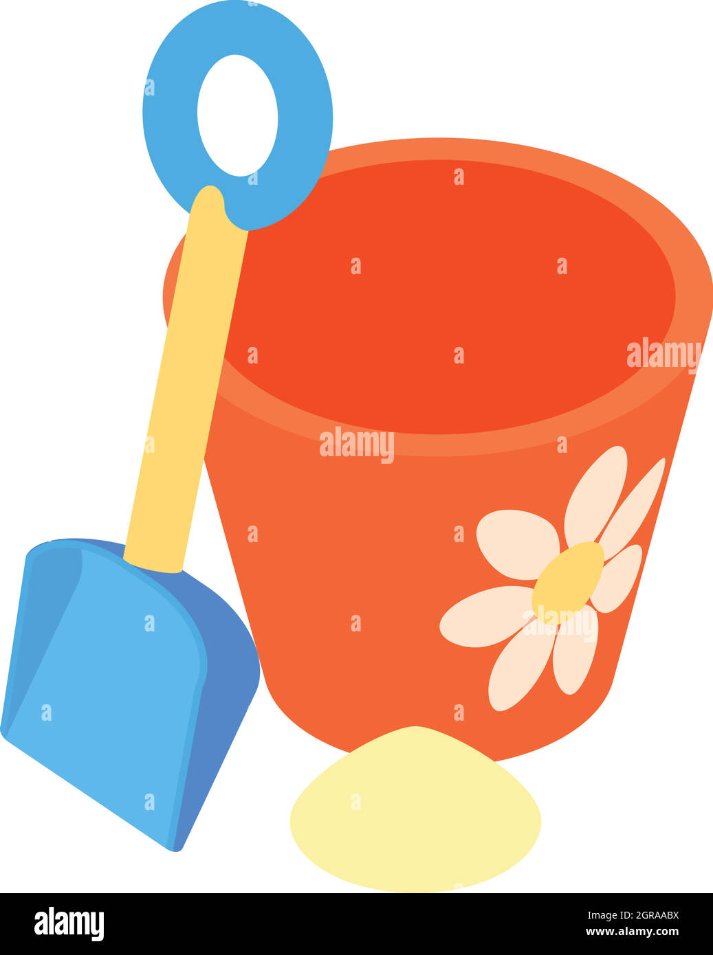 Cartoon bucket and spade hi-res stock photography and images - Alamy