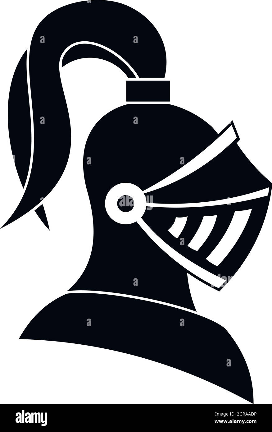 Medieval helmet icon, simple style Stock Vector Image & Art - Alamy