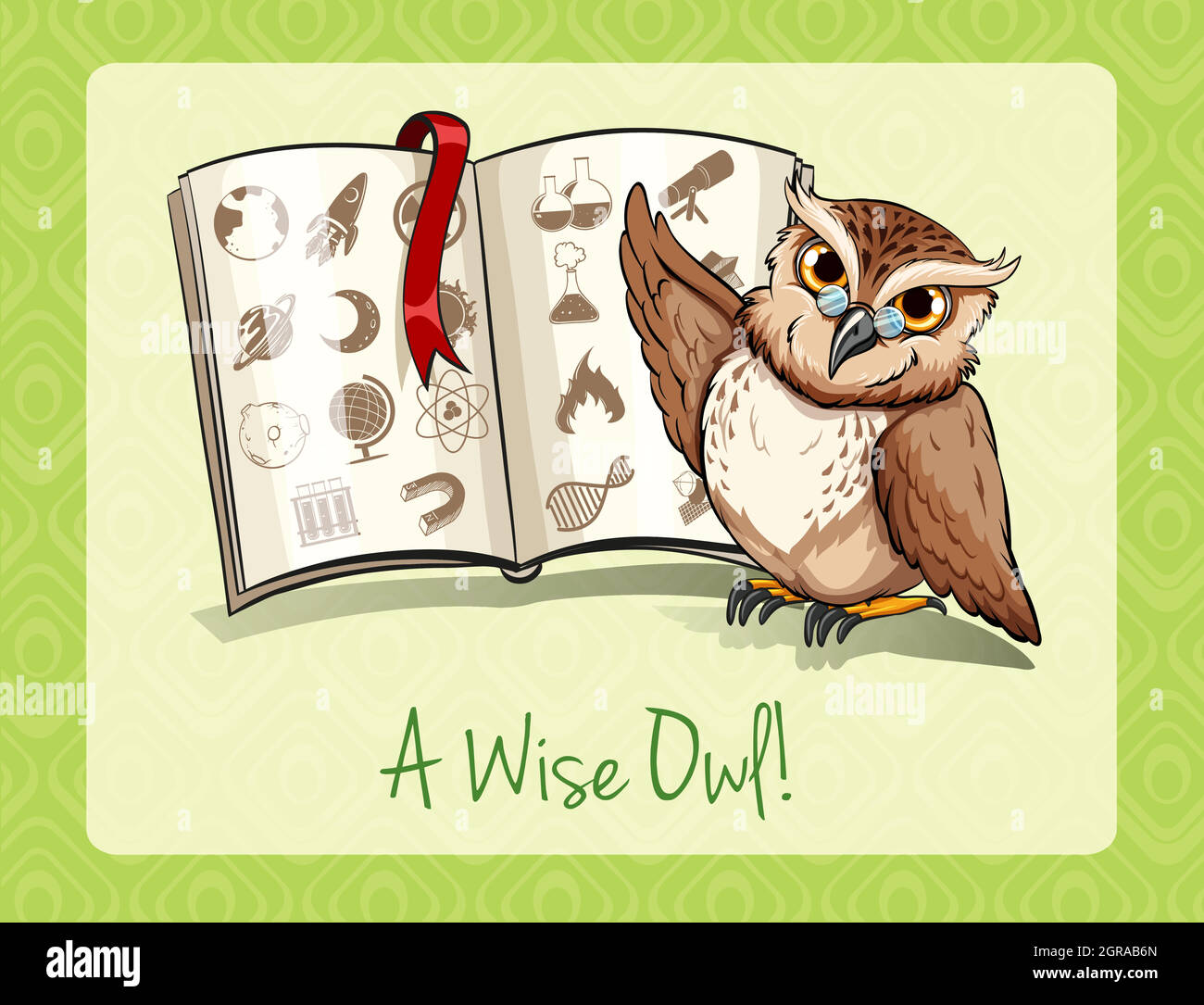 Old saying a wise owl Stock Vector Image & Art - Alamy