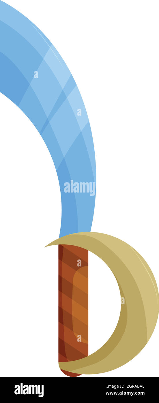 Scimitar sword icon, cartoon style Stock Vector Image & Art - Alamy