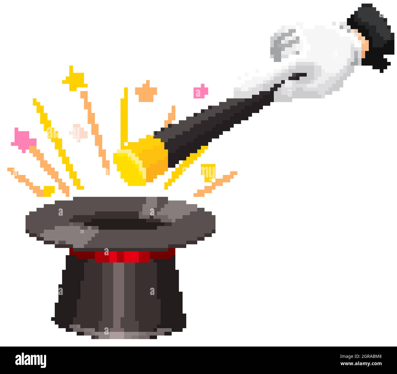 Magic hat wand on Stock Vector Images - Alamy