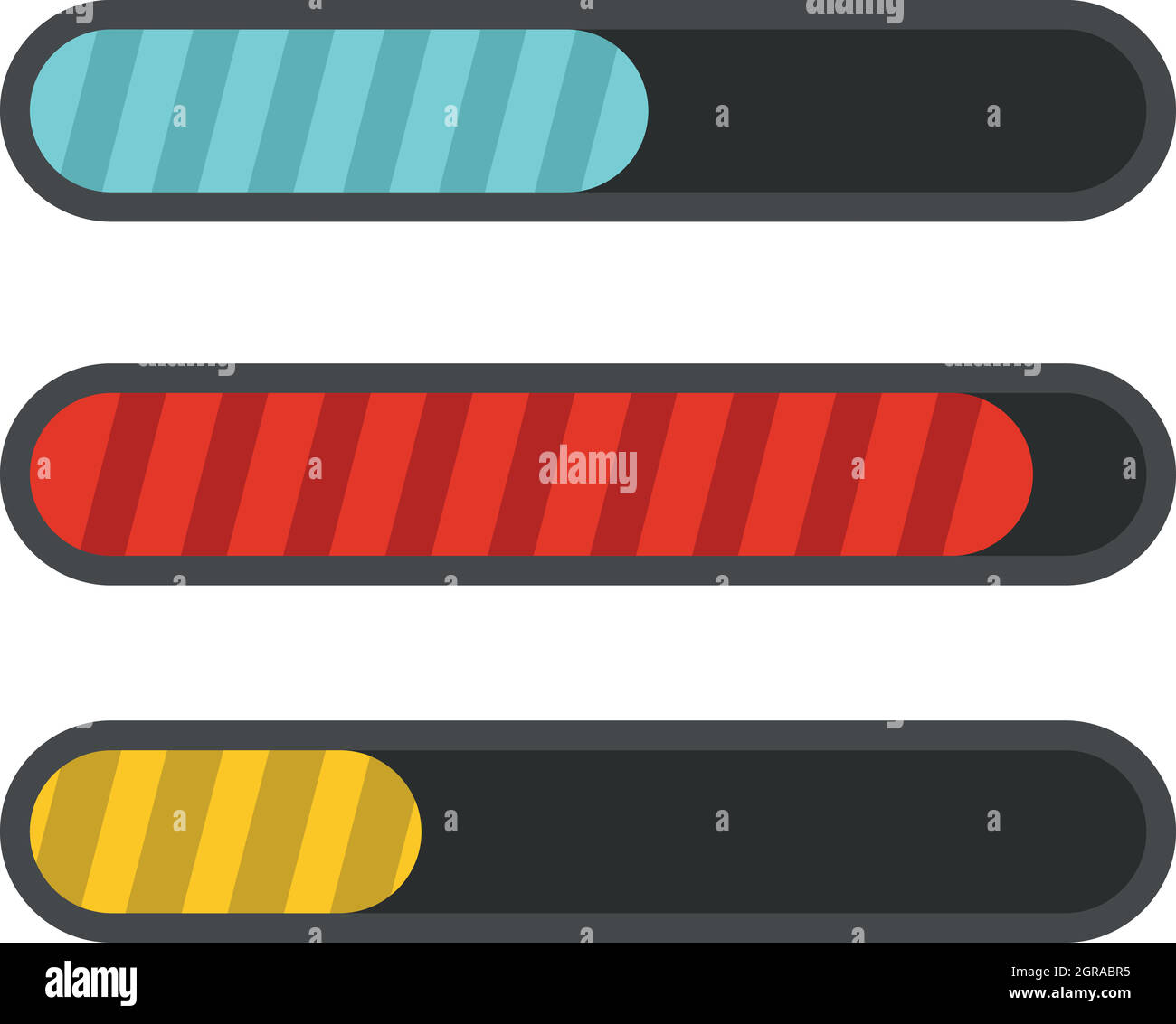 Sign horizontal columns load icon, flat style Stock Vector Image & Art ...